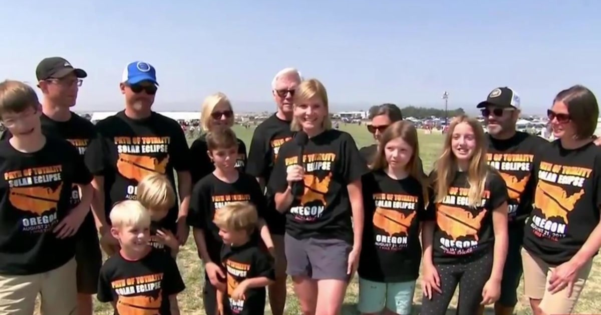 Kate Snow and family travel to Madras, Oregon for solar eclipse
