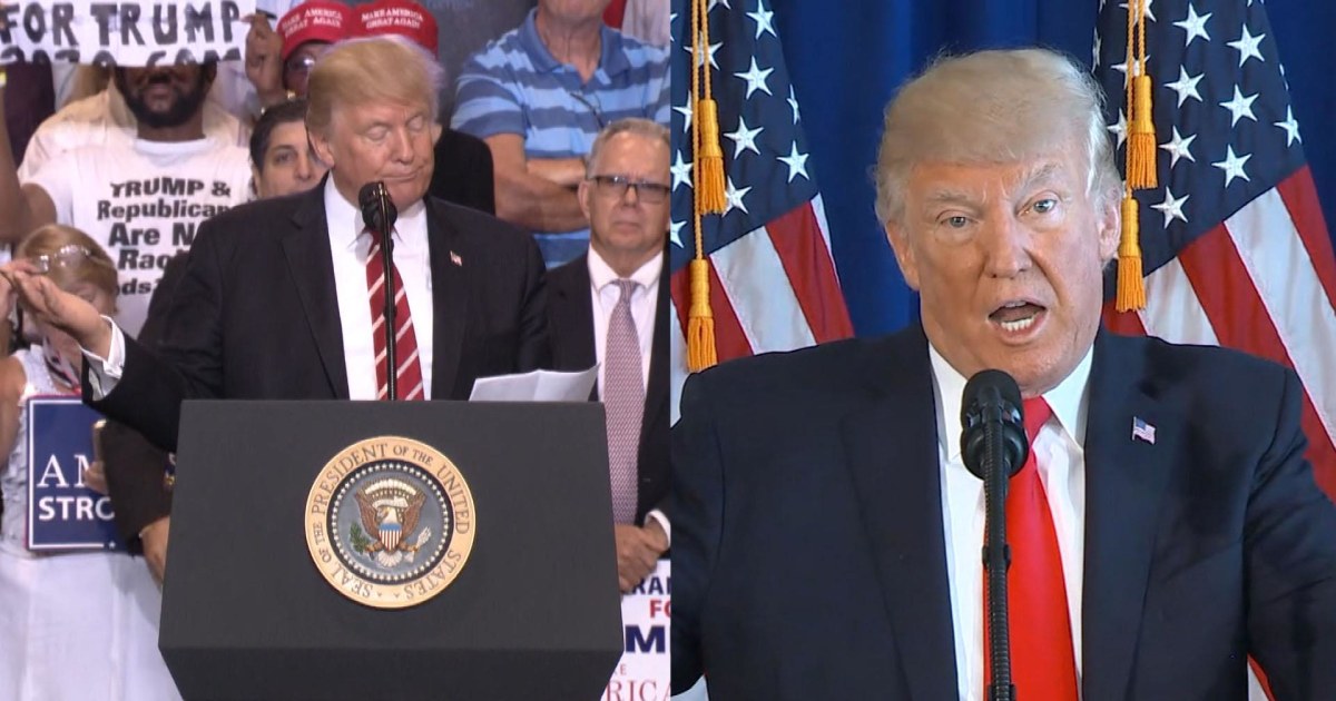 Trump’s Charlottesville Defense Leaves Out Two Important Words