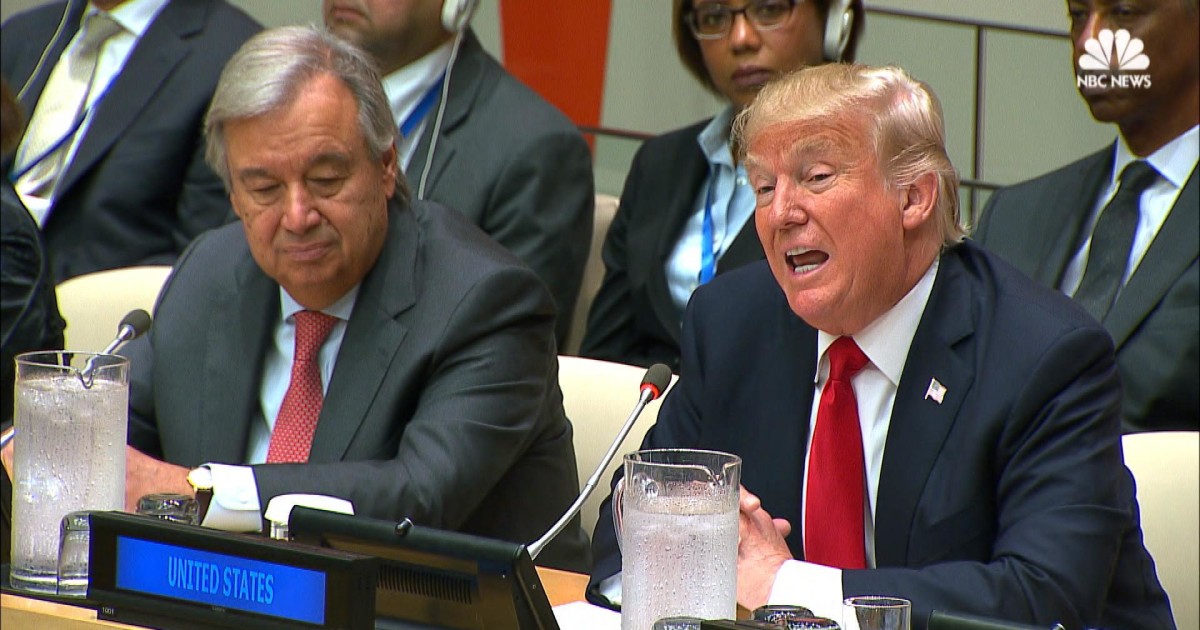 Trump Opens United Nations Meeting With Call for Burden-Sharing