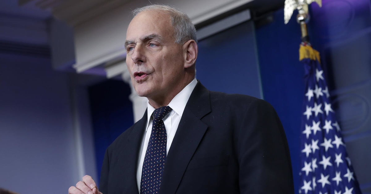 Watch Gen. John Kelly’s Full White House Remarks
