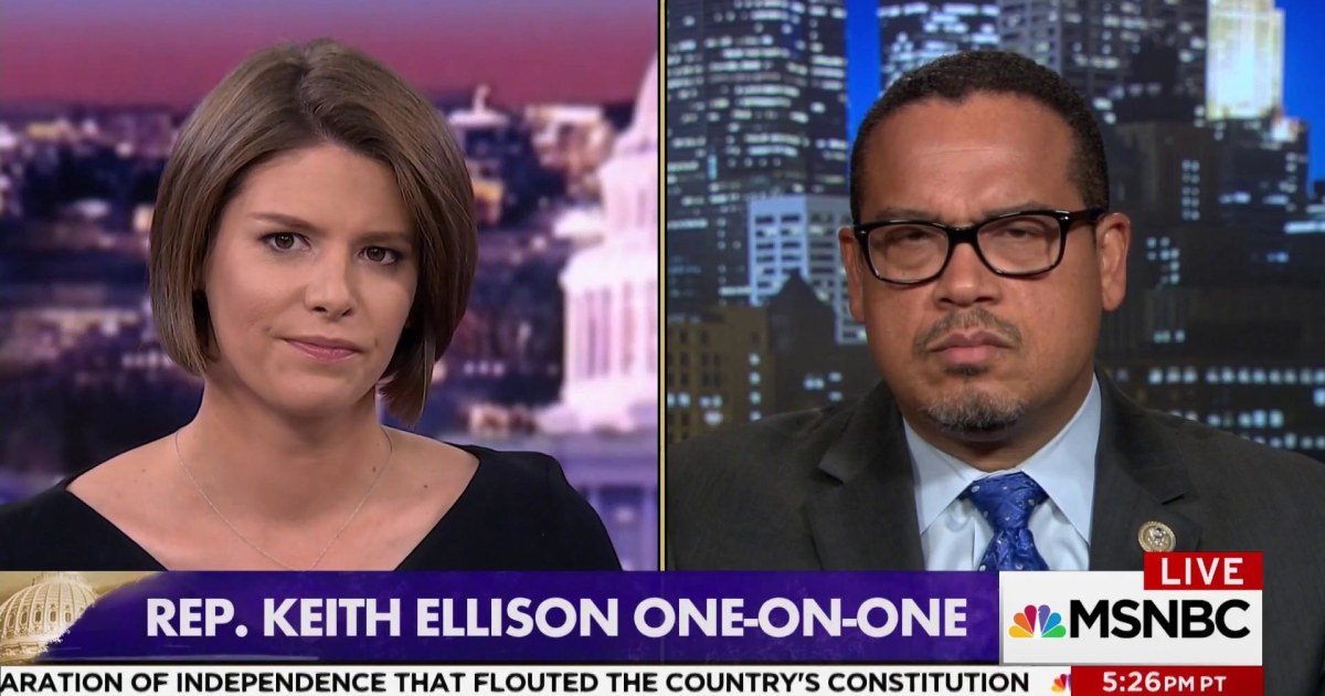Rep. Ellison talks about splits in the DNC & the Steele dossier