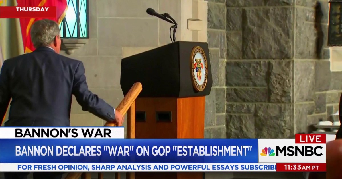 Bannon: George W. Bush presidency most 'destructive' in U.S. history