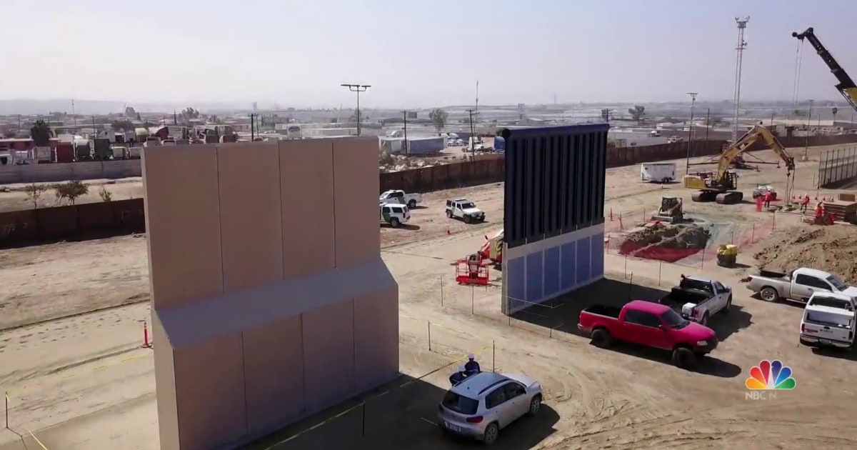 Border Wall Prototypes are Being Built on Mexican Border