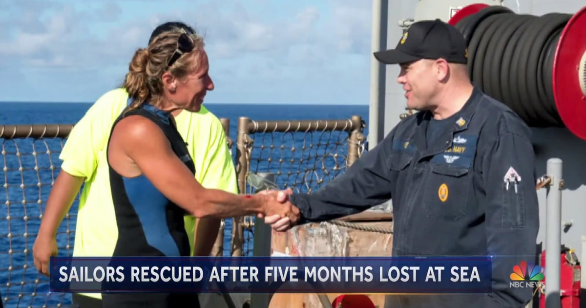 Dramatic Rescue Navy Saves Two Americans Lost At Sea For Months