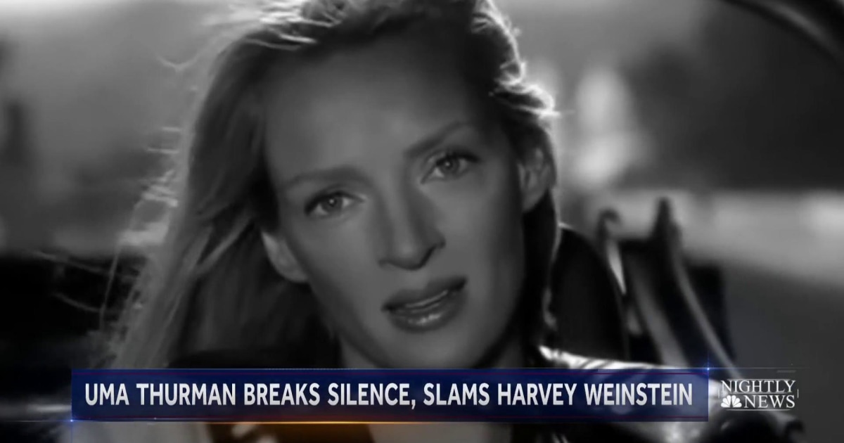 Uma Thurman breaks silence and slams Harvey Weinstein