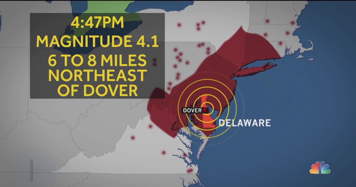 4.1-magnitude earthquake rumbles the East Coast