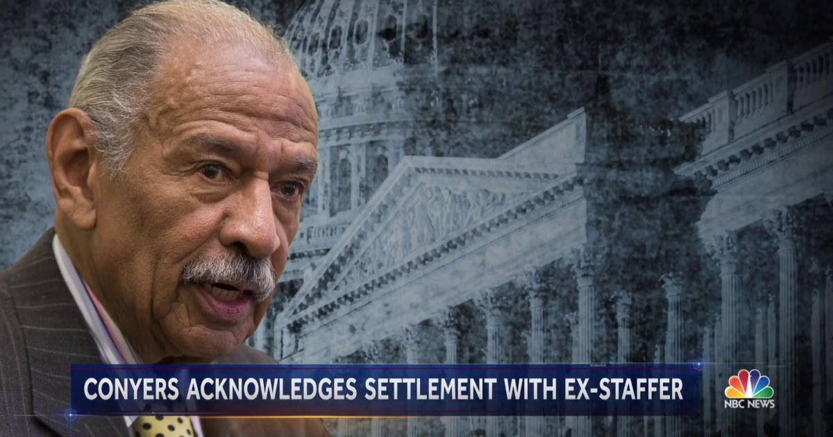 Conyers acknowledges settlement with former staffer, denies misconduct