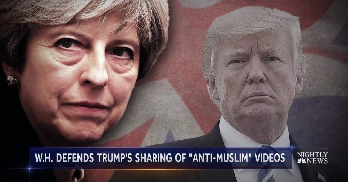 Trump sparks international outrage for re-tweeting anti-Muslim videos