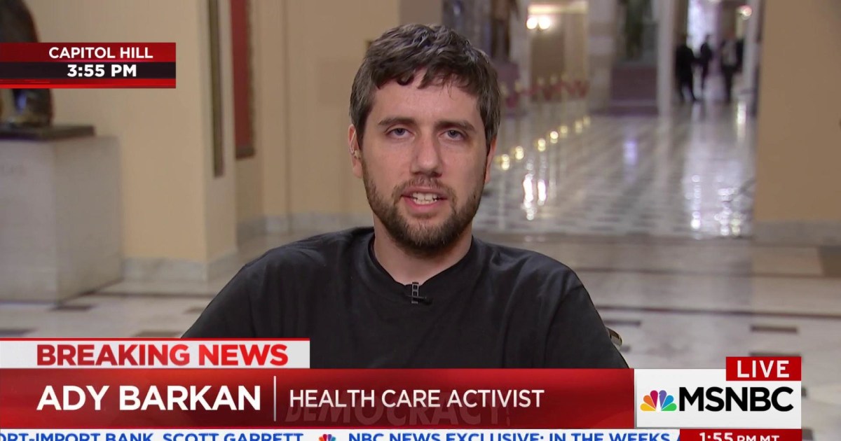 Health care activist Ady Barkan slams GOP after House approves tax bill