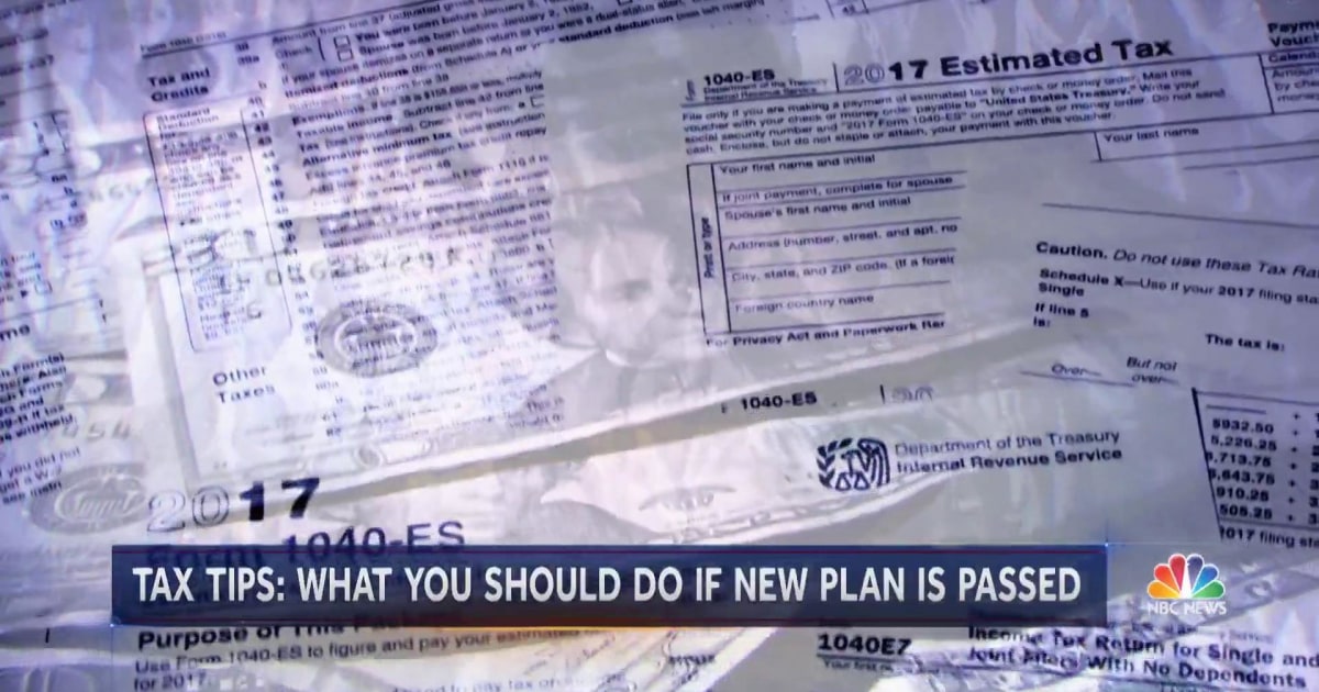 How taxpayers can prepare for the new GOP tax plan