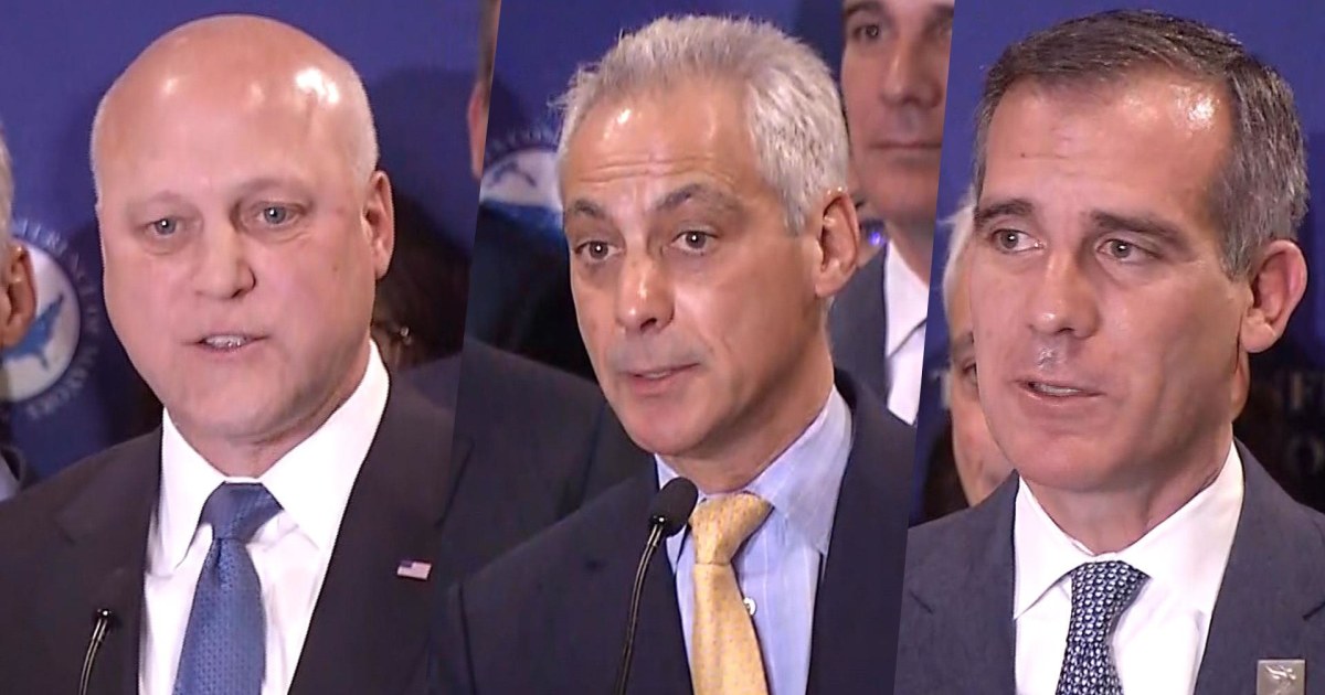 U S Mayors Cancel Meeting With Trump After Justice Department Threat