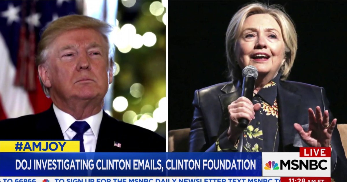 Clinton Foundation Probe Feds Persecuting Trump Enemy