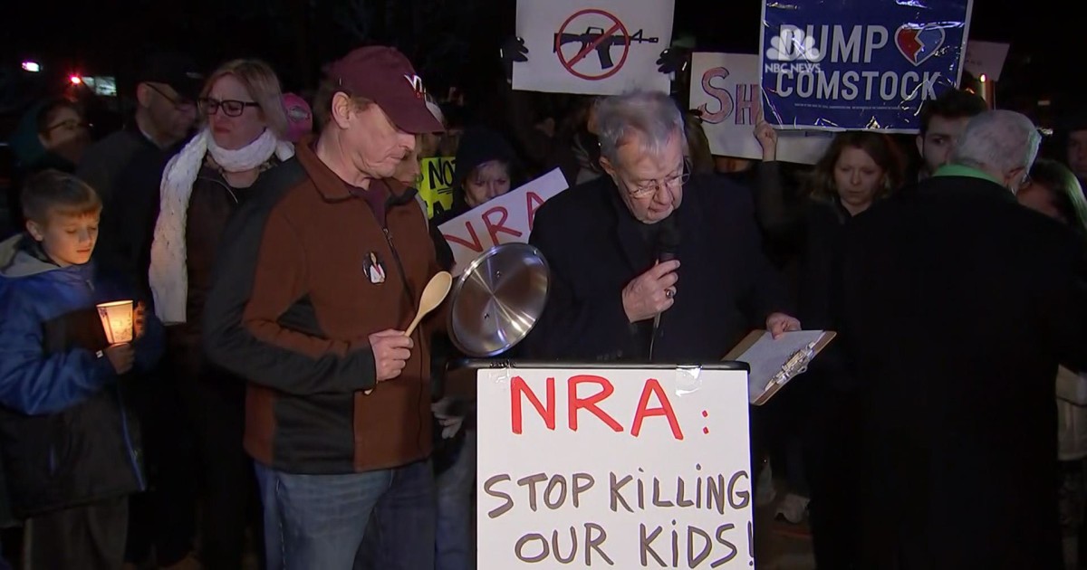 Protesters rally outside NRA headquarters