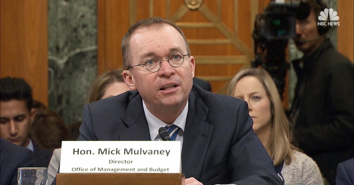 Mulvaney on Budget: If I were in Congress, I would 'vote against it'