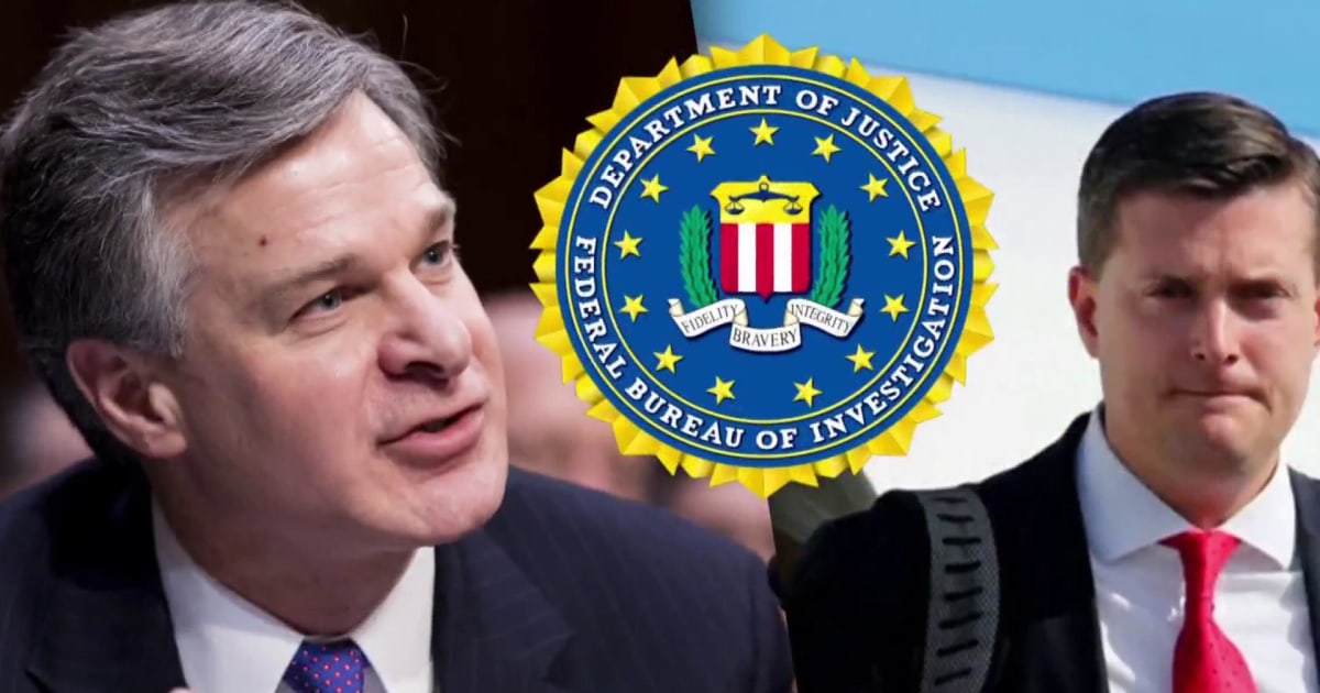 FBI director contradicts White House on Porter investigation