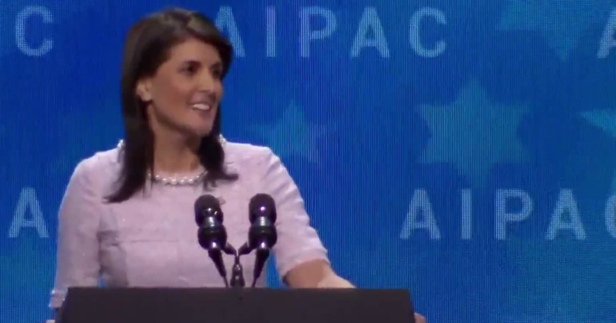 Haley speaks at AIPAC Policy Conference