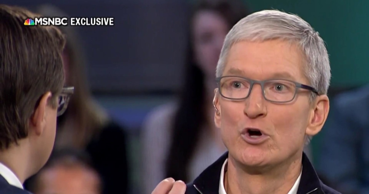 Apple CEO Tim Cook criticizes Mark Zuckerberg’s leadership during ...