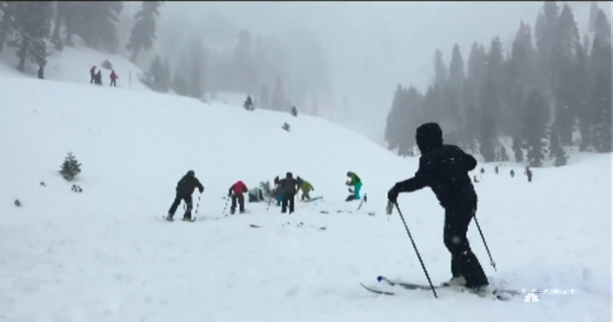 Near-death avalanche experience caught on camera