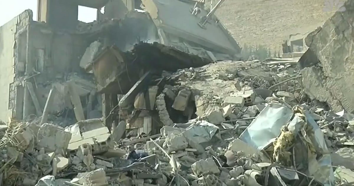 Video shows damage to Damascus chemical center after strikes