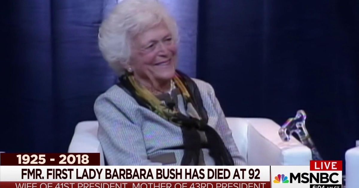 Remembering the life of former First Lady Barbara Bush