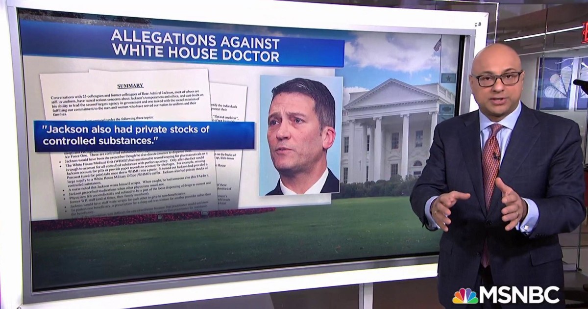 What is White House doctor Ronny Jackson accused of?