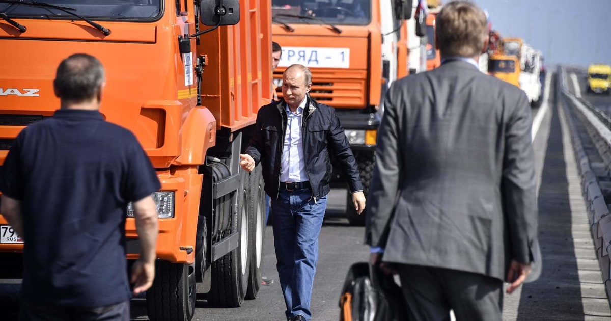 President Vladimir Putin opens Kerch Strait bridge linking Crimea and ...