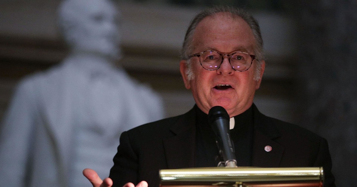 Father Conroy refuses questions on rescinding resignation