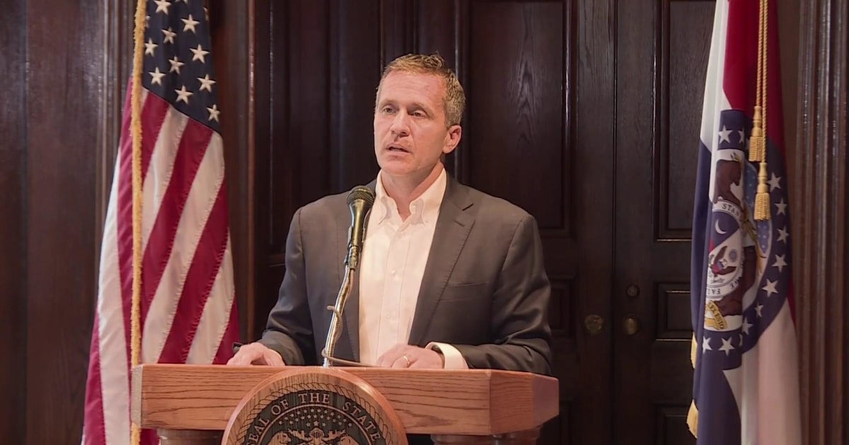 Missouri Governor Greitens resigns