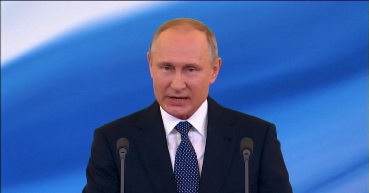 Vladimir Putin is inaugurated as president of Russia