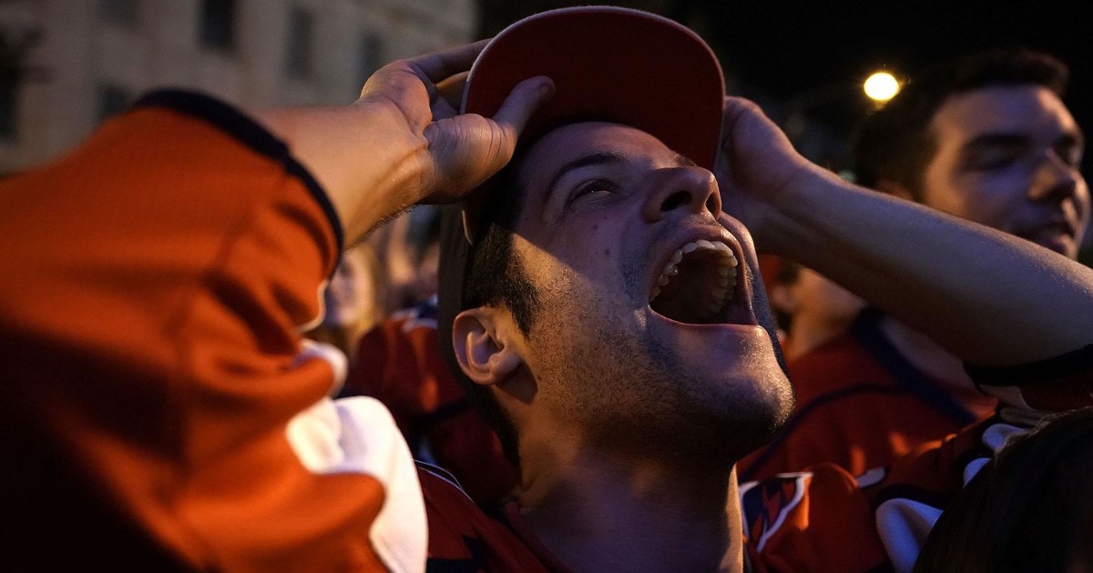 Washington Capitals fans celebrate Stanley Cup win over Vegas Golden ...