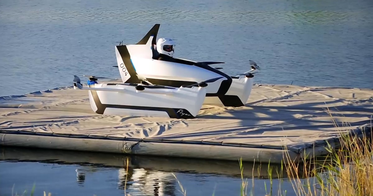 This personal flying vehicle is ready for take off