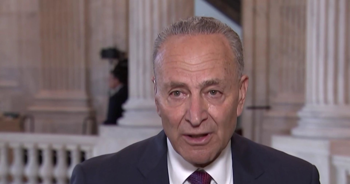 Sen. Schumer slams Trump for 'absurd' border remark
