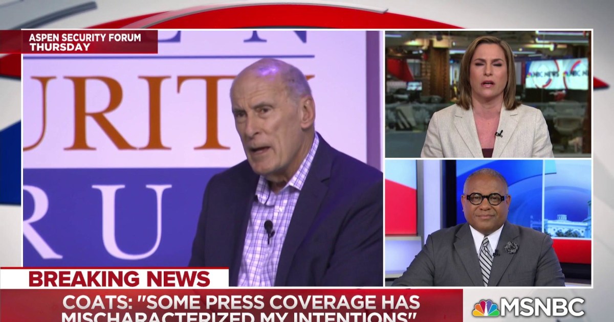 DNI Coats clarifies reaction to Putin White House invite