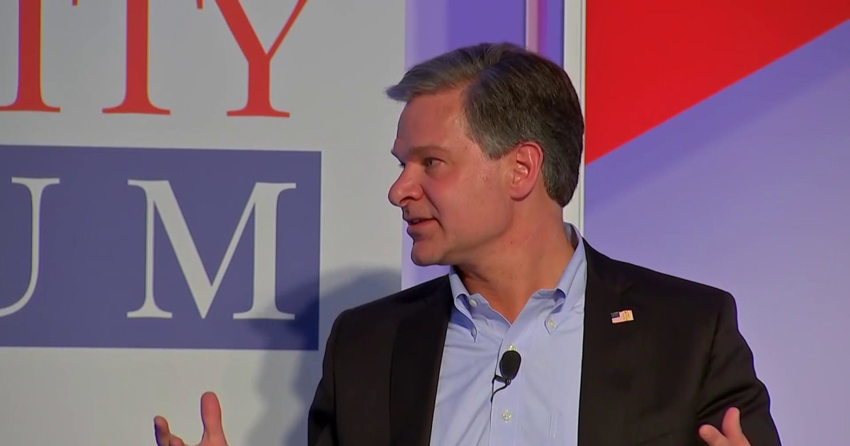 China is 'most challenging' threat the U.S. faces, FBI director says