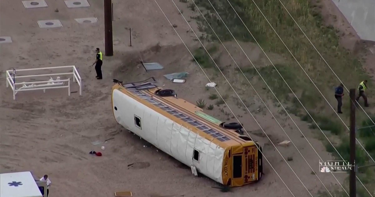 School bus and truck collide, leaving dozens injured
