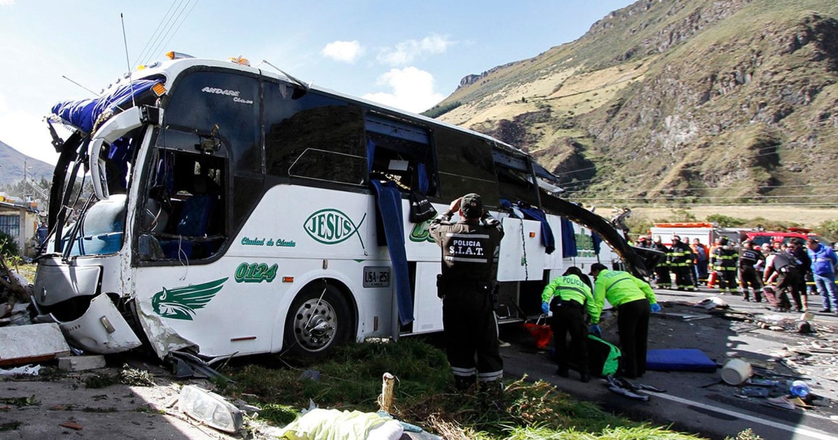 Ecuador bus crash kills two dozen