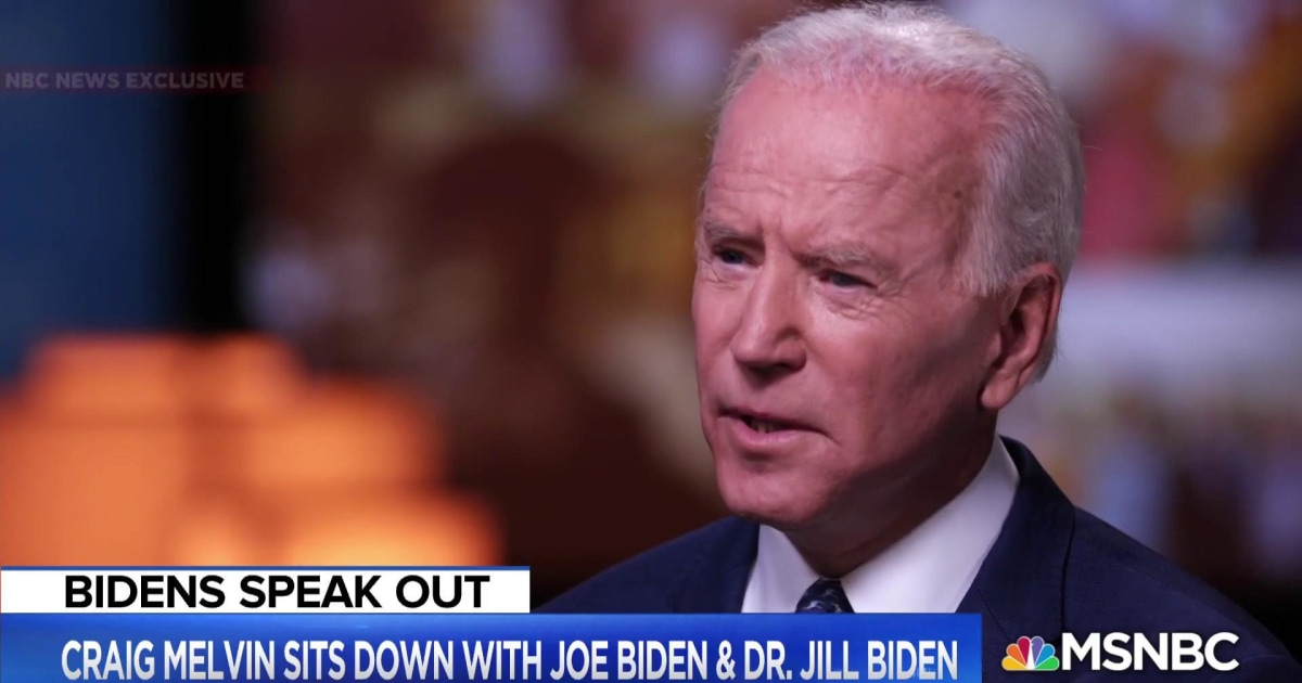 Joe Biden and Dr. Jill Biden sit down with Craig Melvin