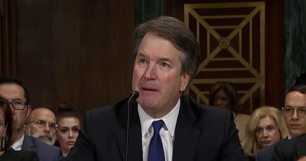 Kavanaugh: 'Sometimes I had too many beers'