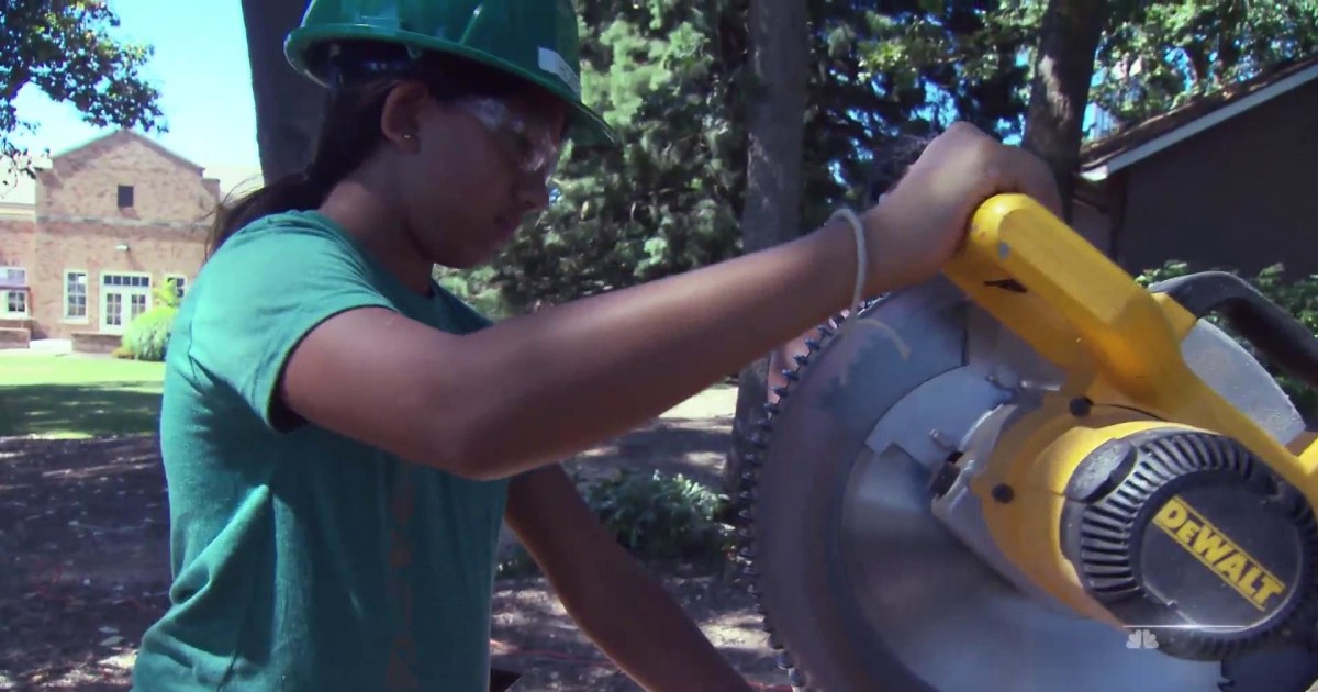 Construction camp teaches young girls independence and new skills