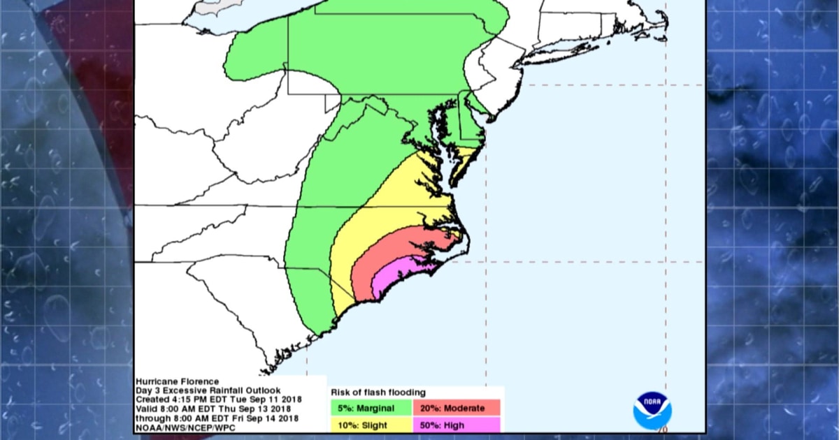 Hurricane Florence brings high flood inland risk miles from the coast