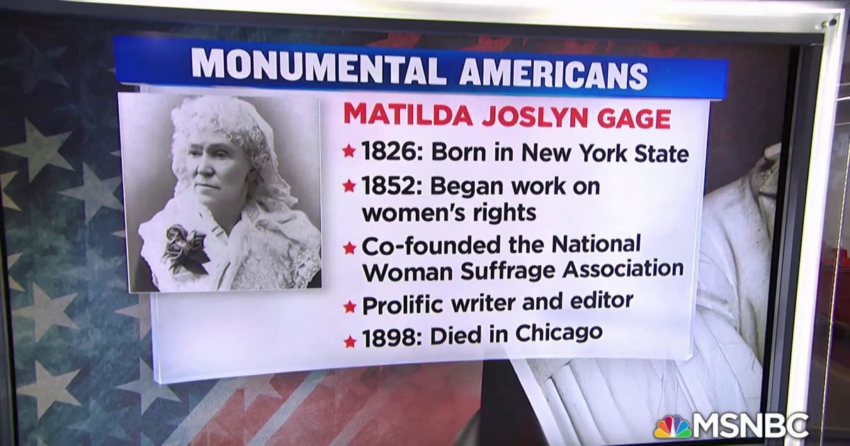 Legendary suffragist Matilda Joslyn Gage #MonumentalAmerican