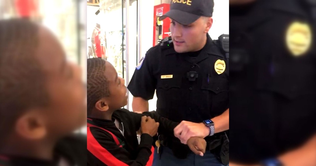 Young rapper Corey J restrained in Georgia mall by police officer