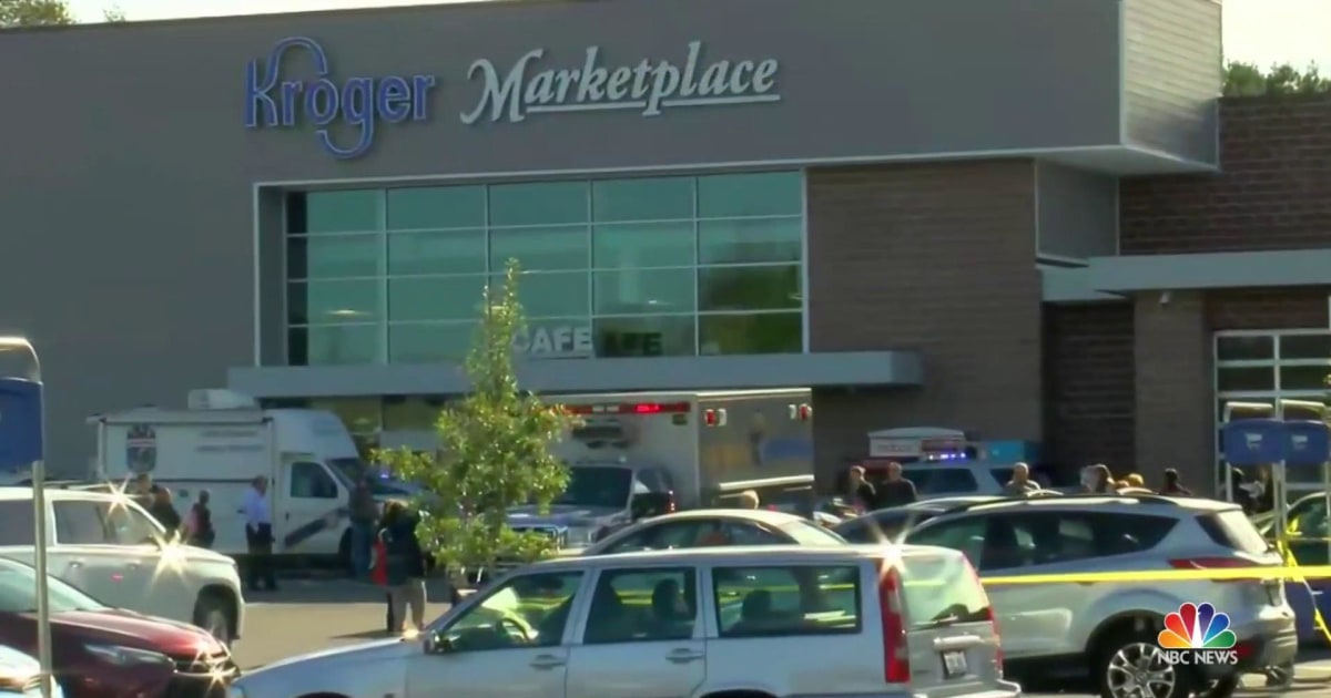 Chaos at Kentucky supermarket after man opens fire, killing two