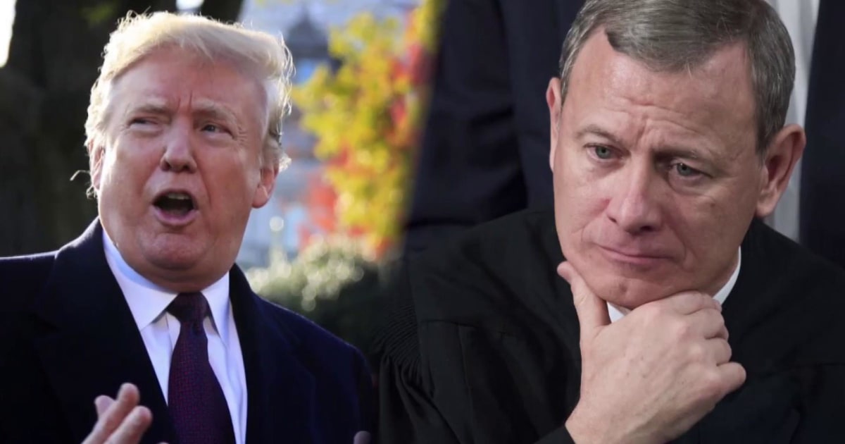Trump escalates war of words with Chief Justice Roberts in Thanksgiving ...