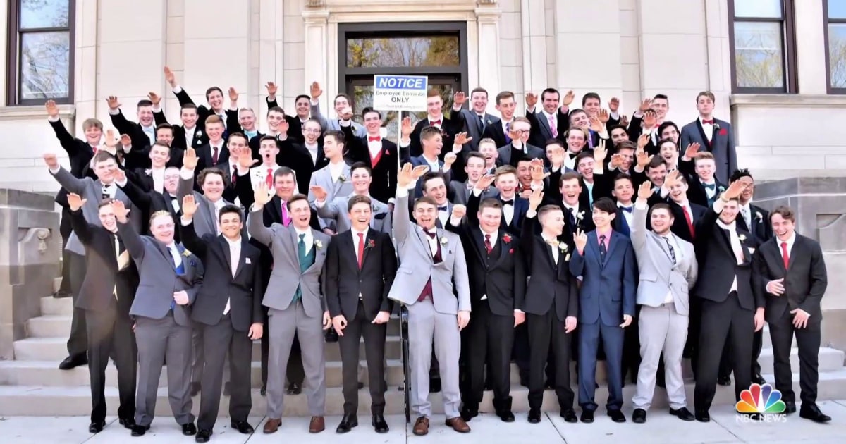 High school students appear to give Nazi salute in photo