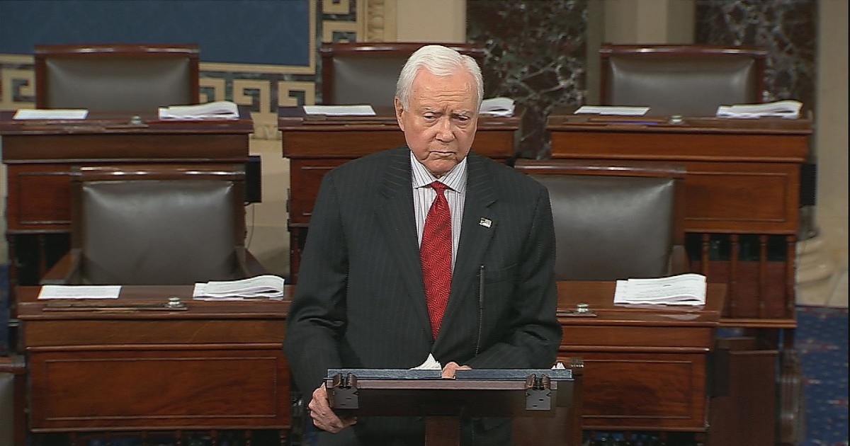Sen. Orrin Hatch laments Senate discord in farewell speech