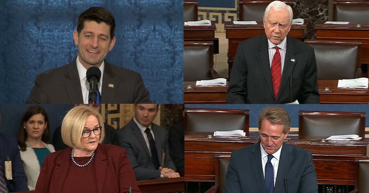 Congressional farewell speeches from Ryan, Flake, McCaskill and more ...