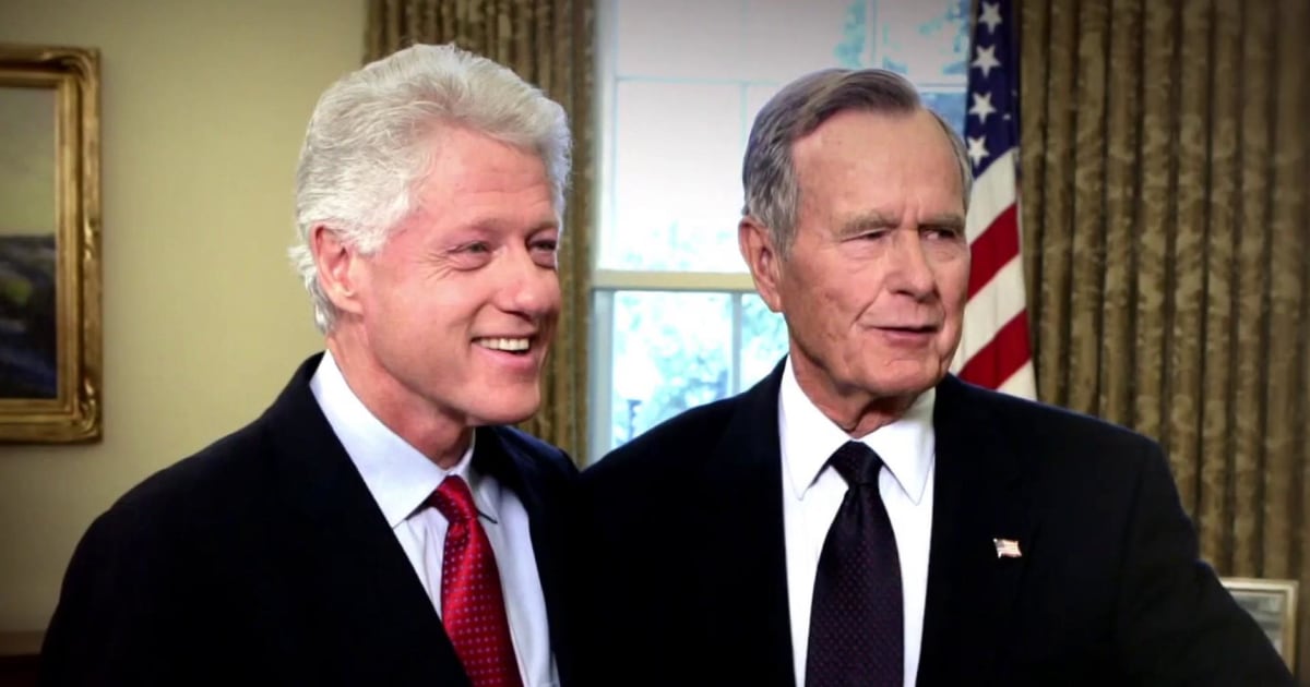 The unlikely friendship between George H.W. Bush and Bill Clinton