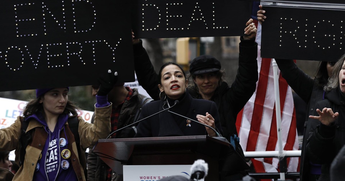 Alexandria Ocasio-Cortez has a message for demonstrators at NYC Women’s ...