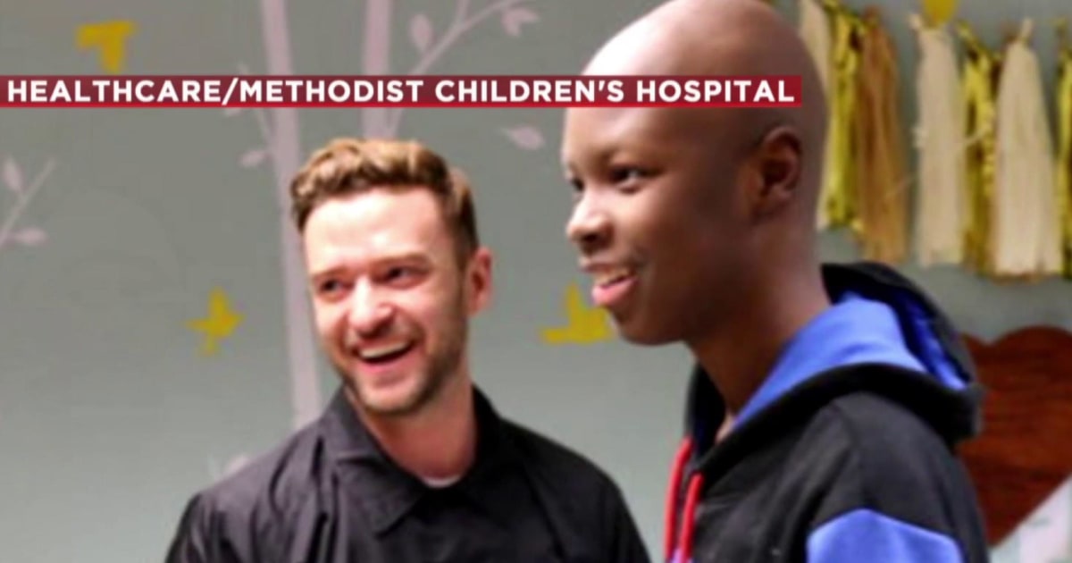 Justin Timberlake visits sick fans #GoodNewsRUHLES